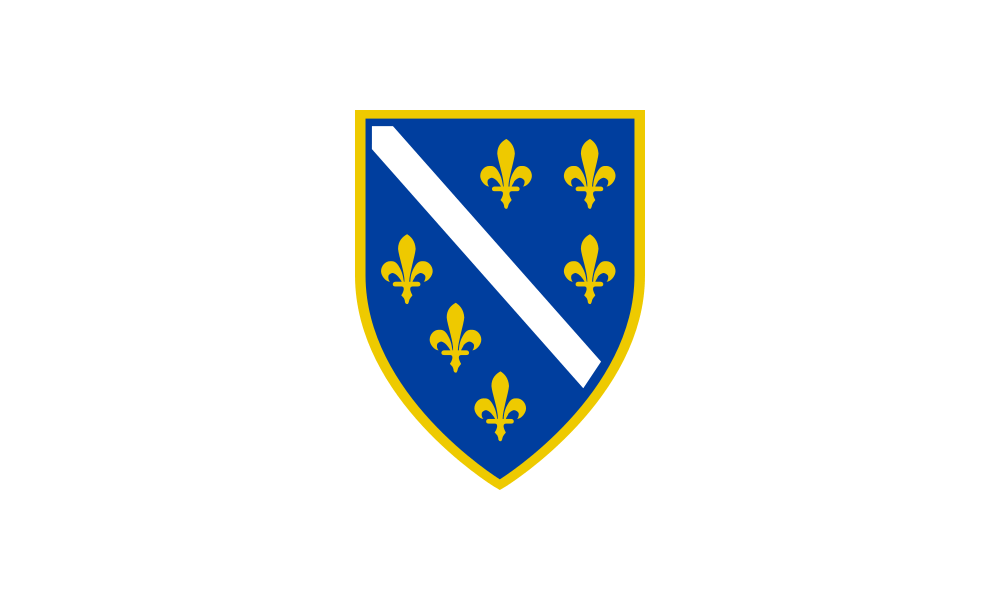 Bosnia and Herzegovina (1992–1998) flag color codes