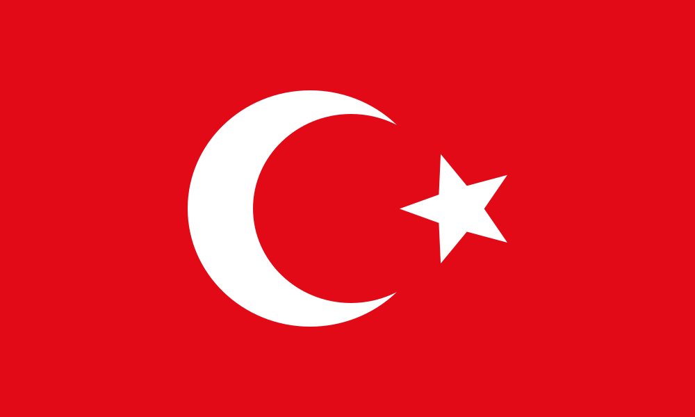 Ottoman Empire flag color codes