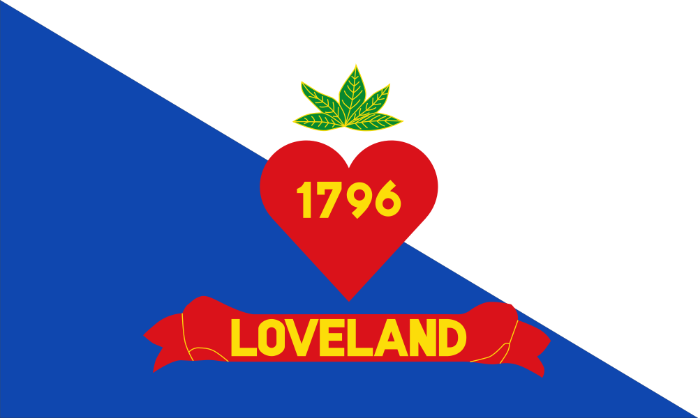 Loveland (Ohio, USA) flag color codes