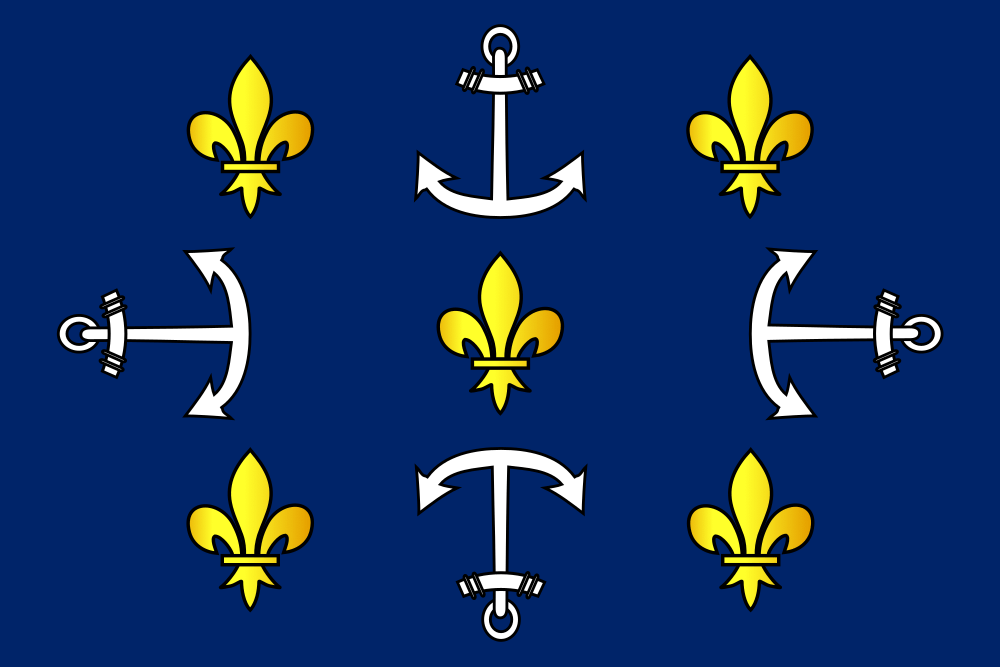 Port Louis flag color codes